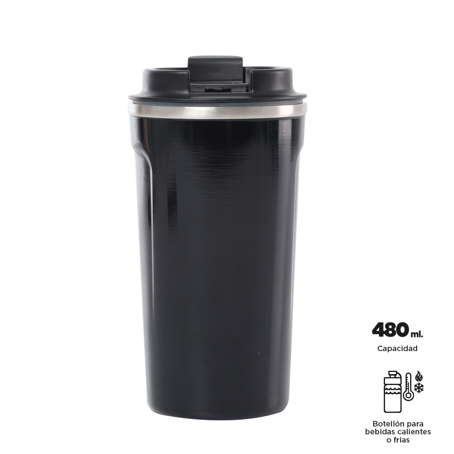 Vaso térmico Mugell 480 ml Negro