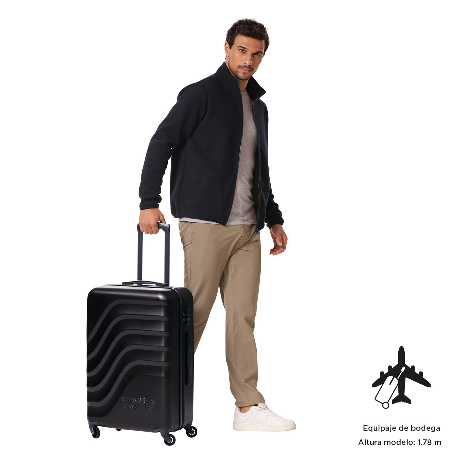 Maleta de 23 kilos 360 Bazy Negra