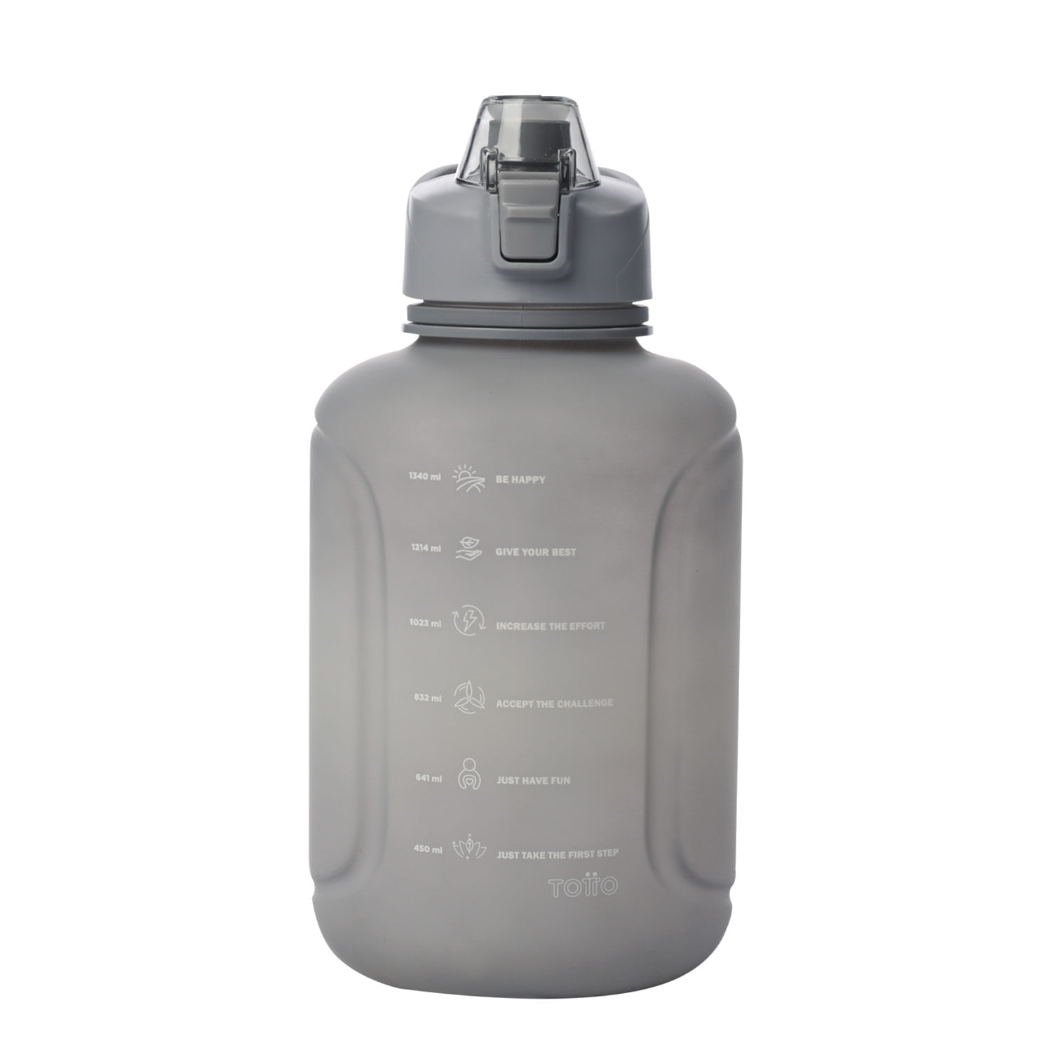 Botilito de agua Motivación 1500 ml Gris | Totto