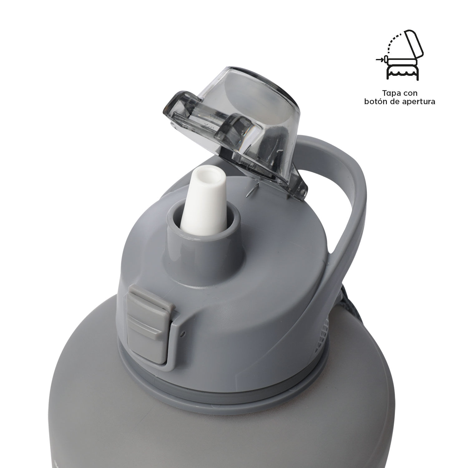 Botilito de agua Motivación 1500 ml Gris | Totto