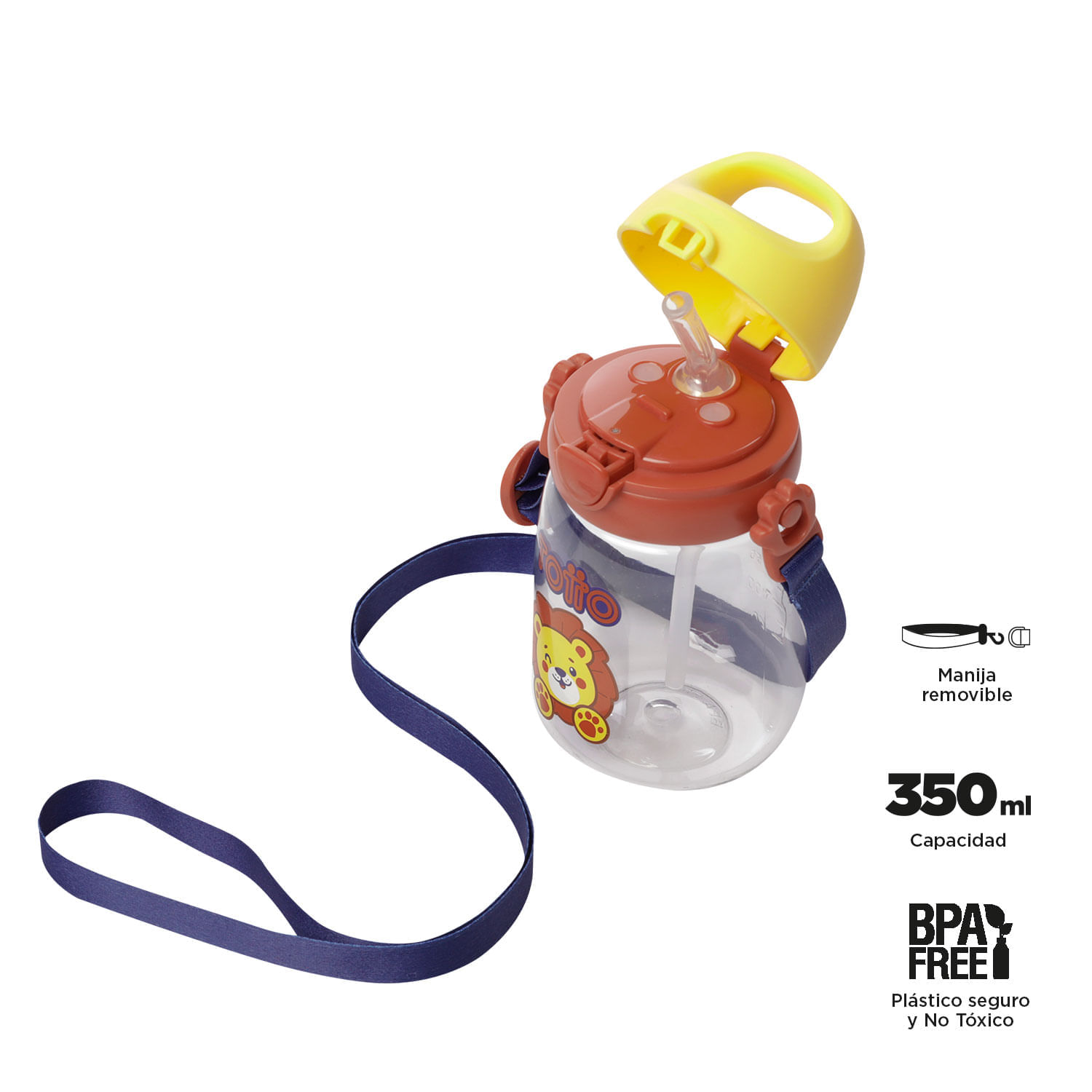 Botilito para agua Little Lion 350 ML Azul | Totto