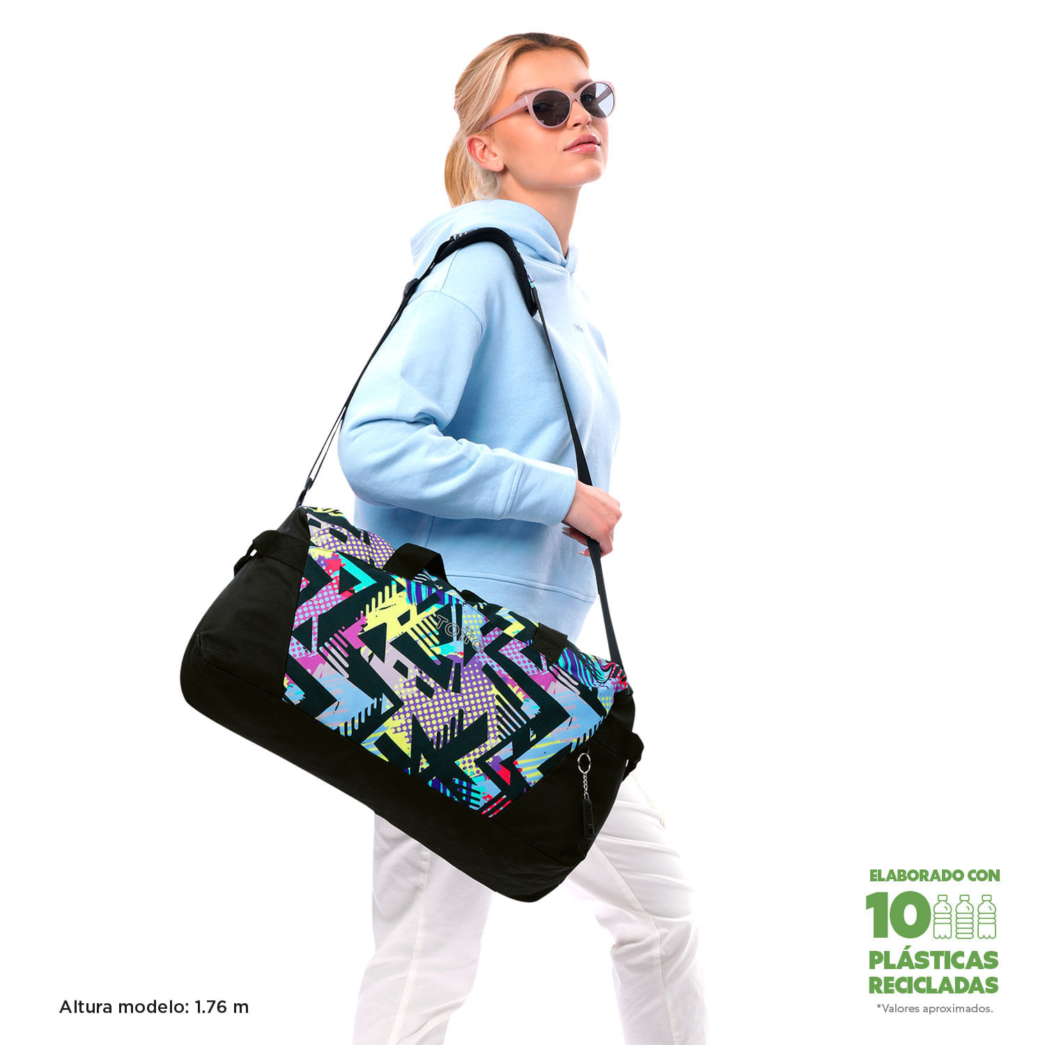 Tula viajera Active Pro Mediana Negra | Totto