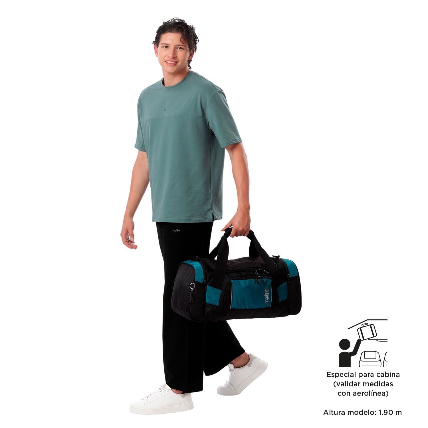 Tula viajera Datar Pequeña Negra | Totto