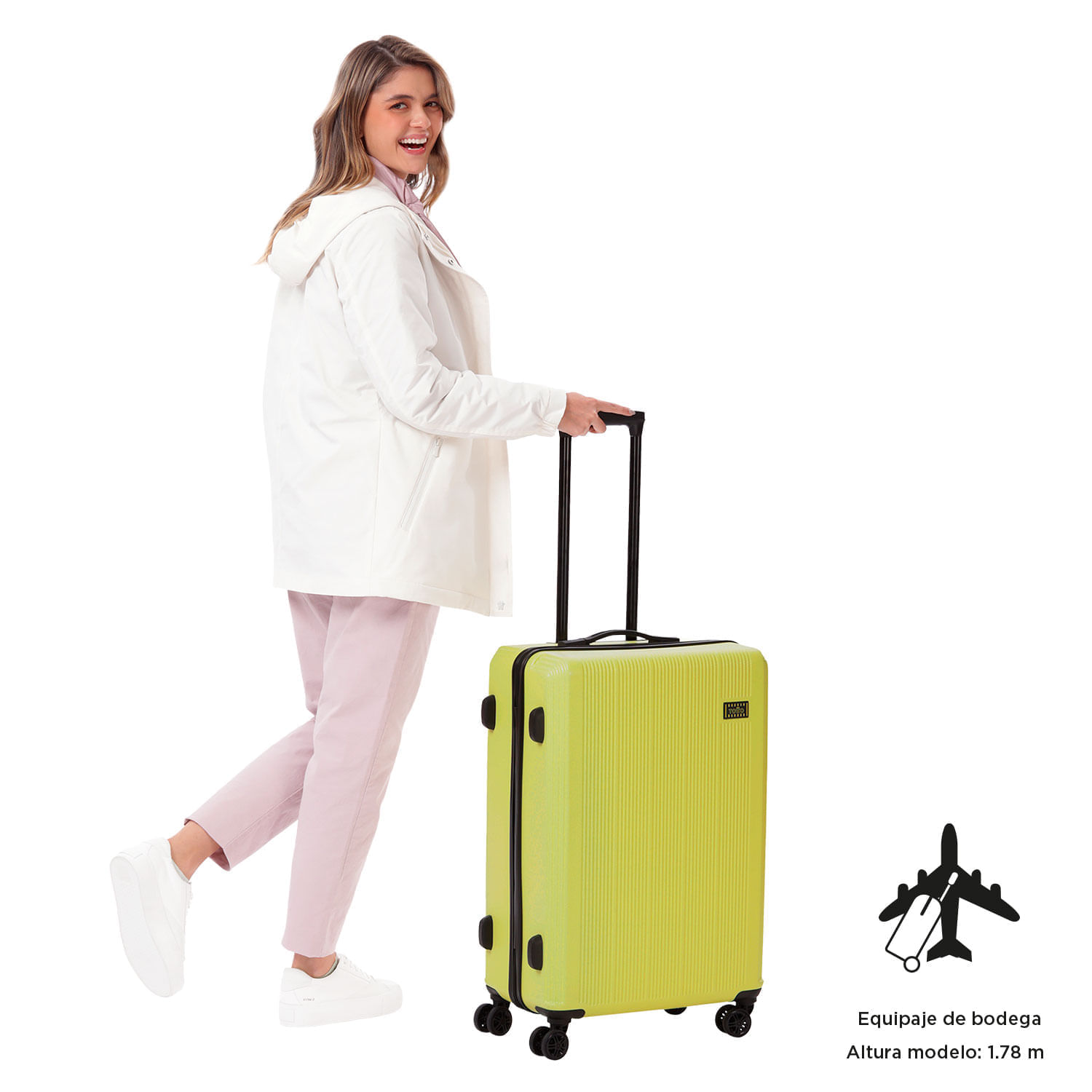 Maleta de Viaje Mediana 360 Sko 23 kilos Amarilla | Totto