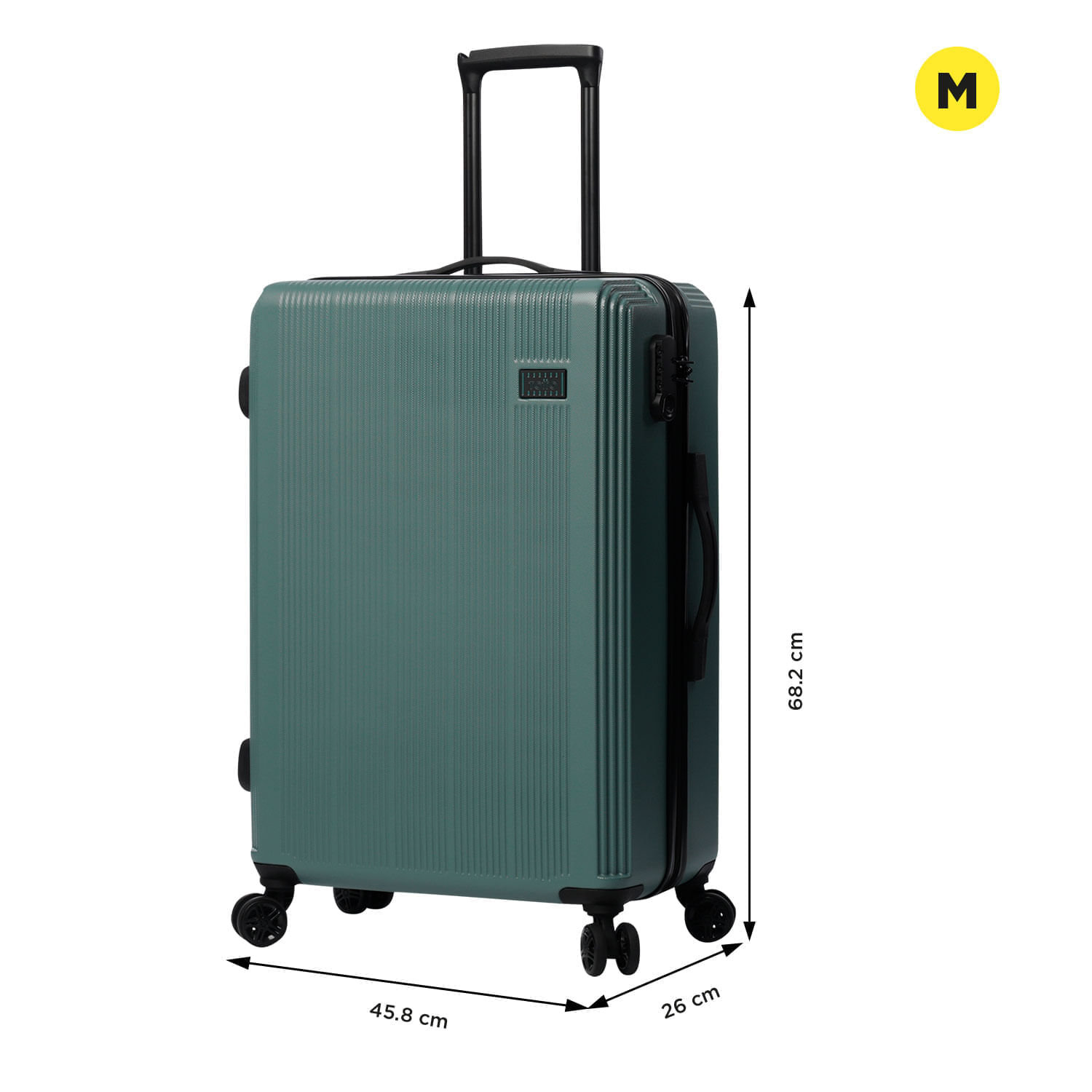 Maleta de Viaje Mediana 360 Sko 23 kilos Verde | Totto