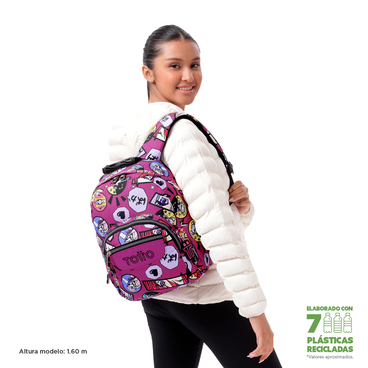 Maleta para colegio Tempera Rosada | Totto