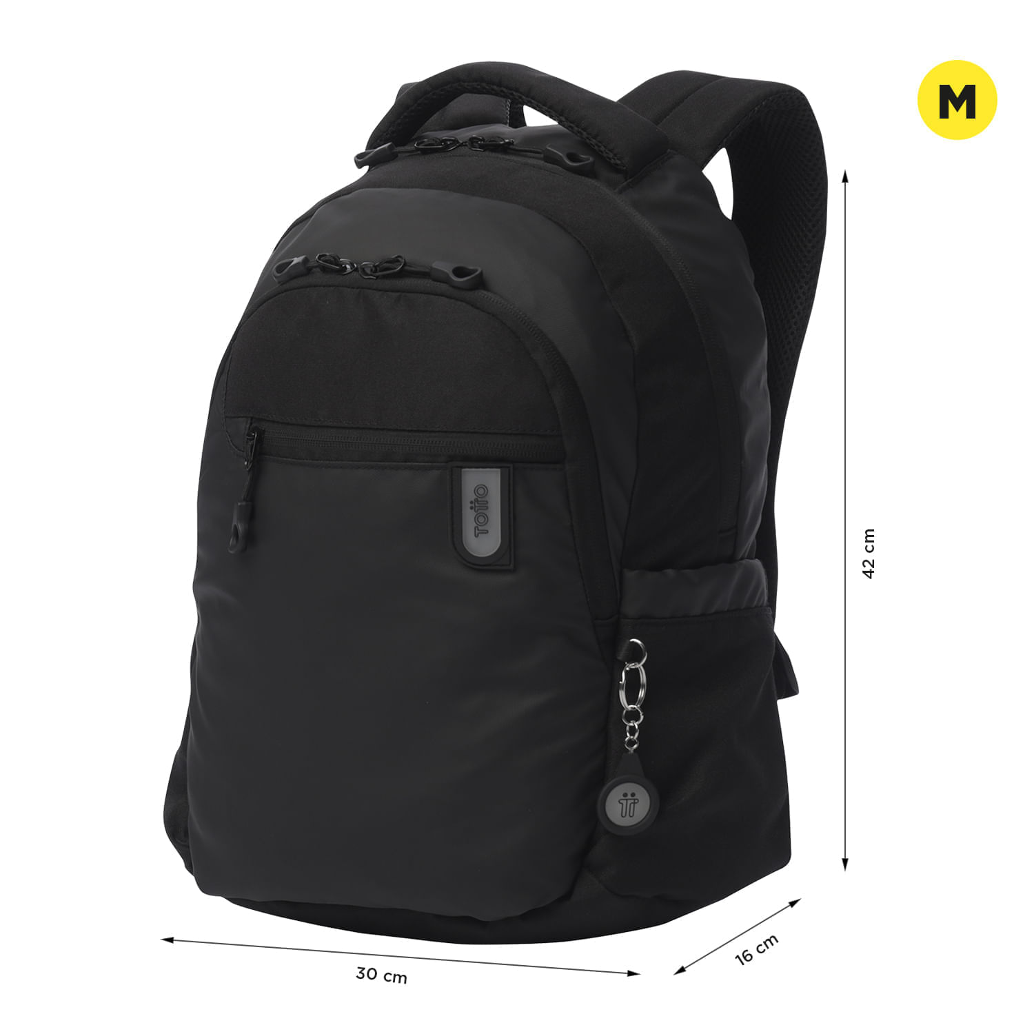 Morral Universitario Steif Nara Porta PC 14" Negro Unisex | Totto