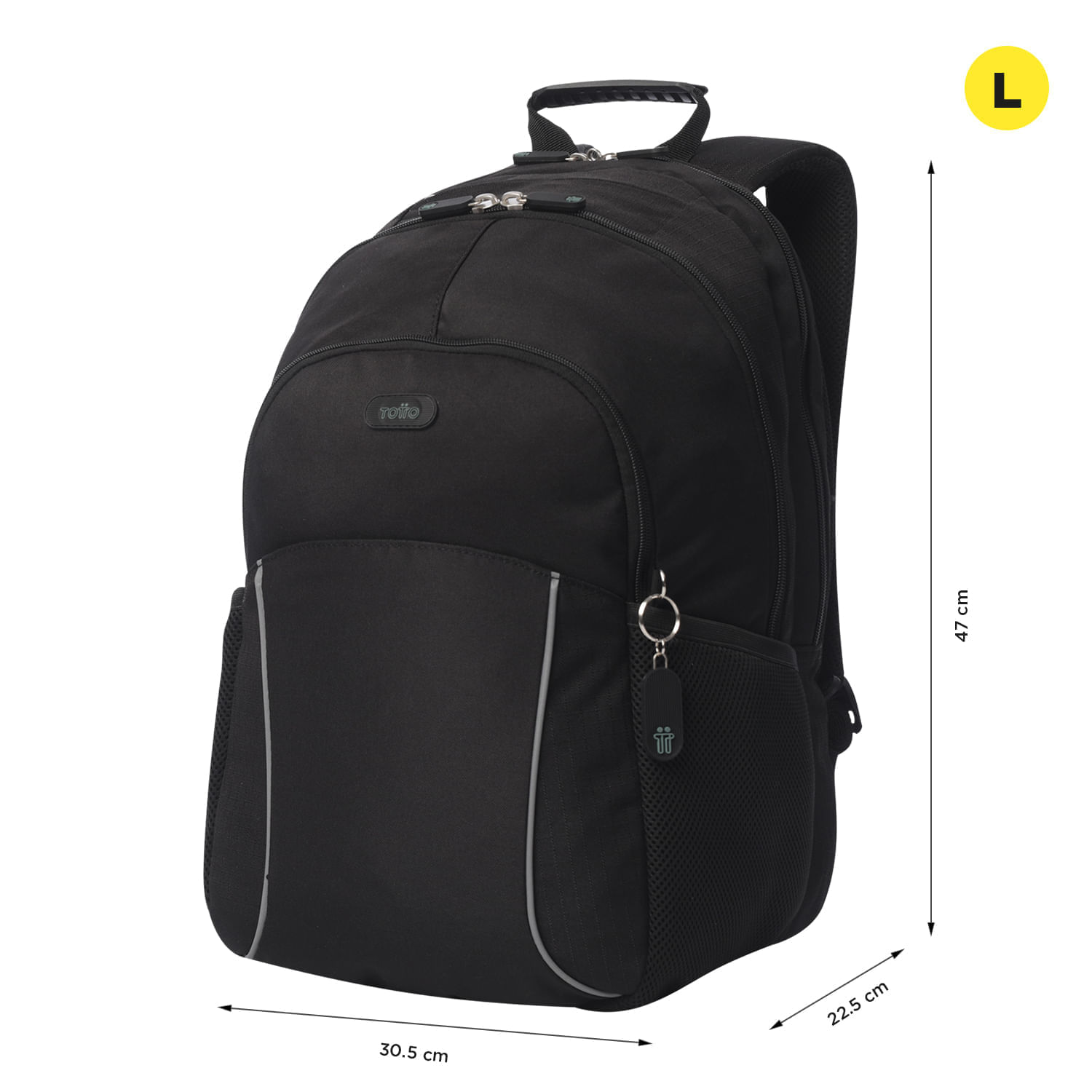 Morral Porta PC 15.4" Cambri 2.0 Negro Unisex | Totto