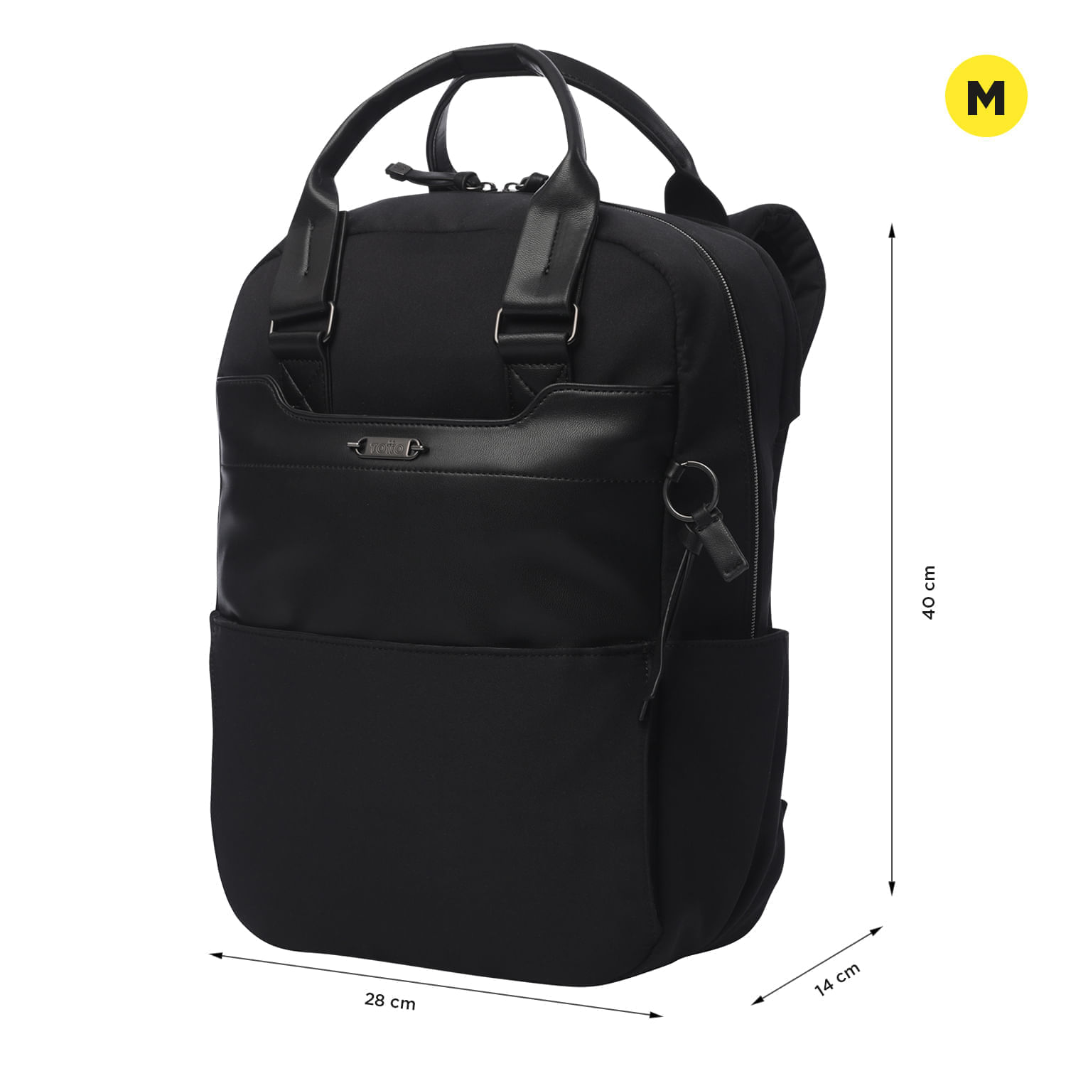 Morral Para Oficina Toscana Negro Mujer | Totto