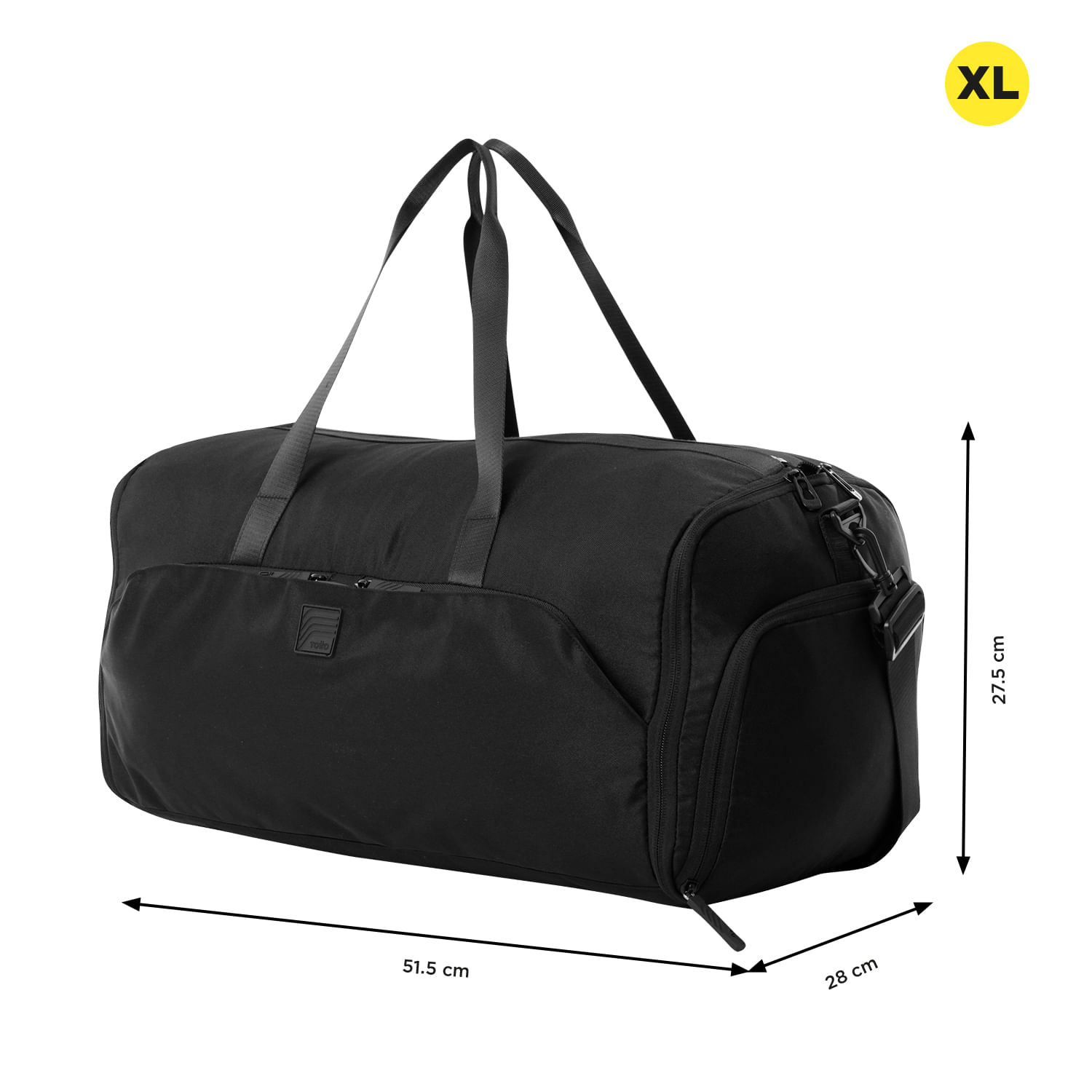 Tula viajera Weekender Flex Grande Negra | Totto