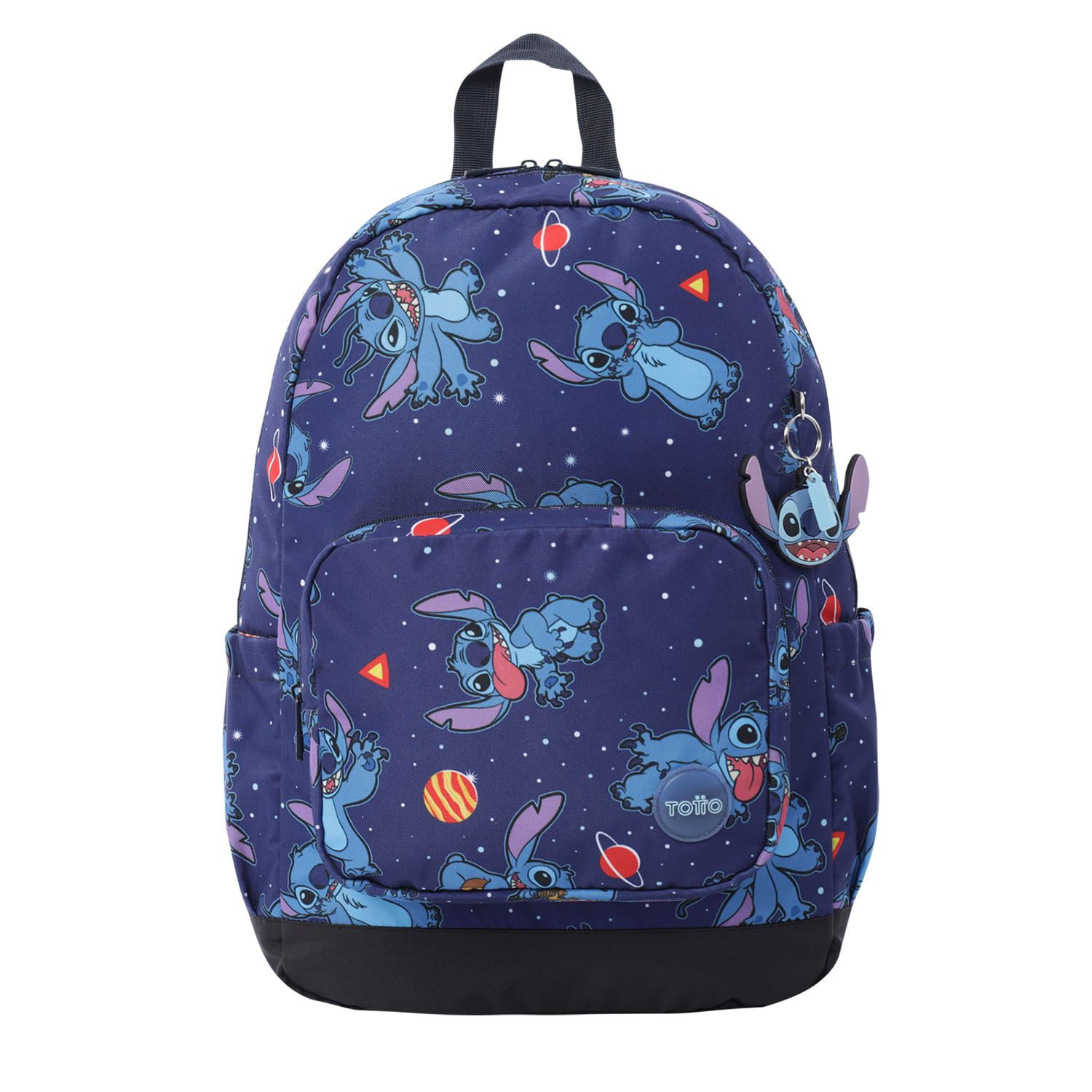 Mochila Totto para Niña Stitch Ohana Grande Porta PC 14" Azul