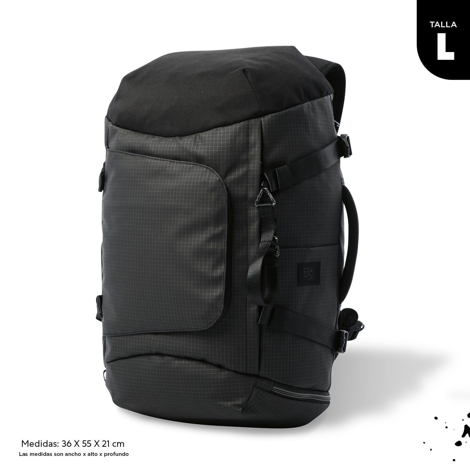 Morral Viajero Grande Commute Negro | Totto