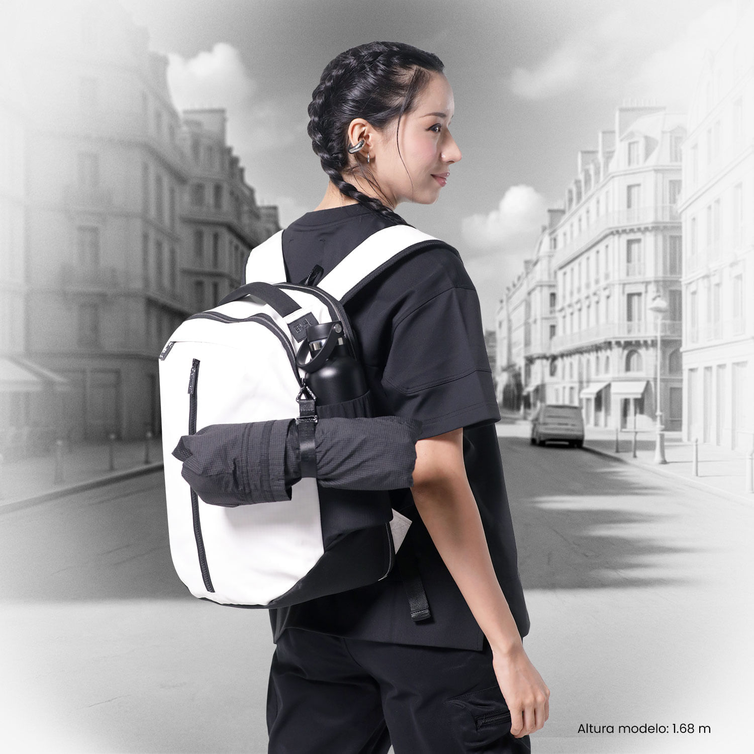 Morral Viajero Mediano Ramble color Blanco | Totto