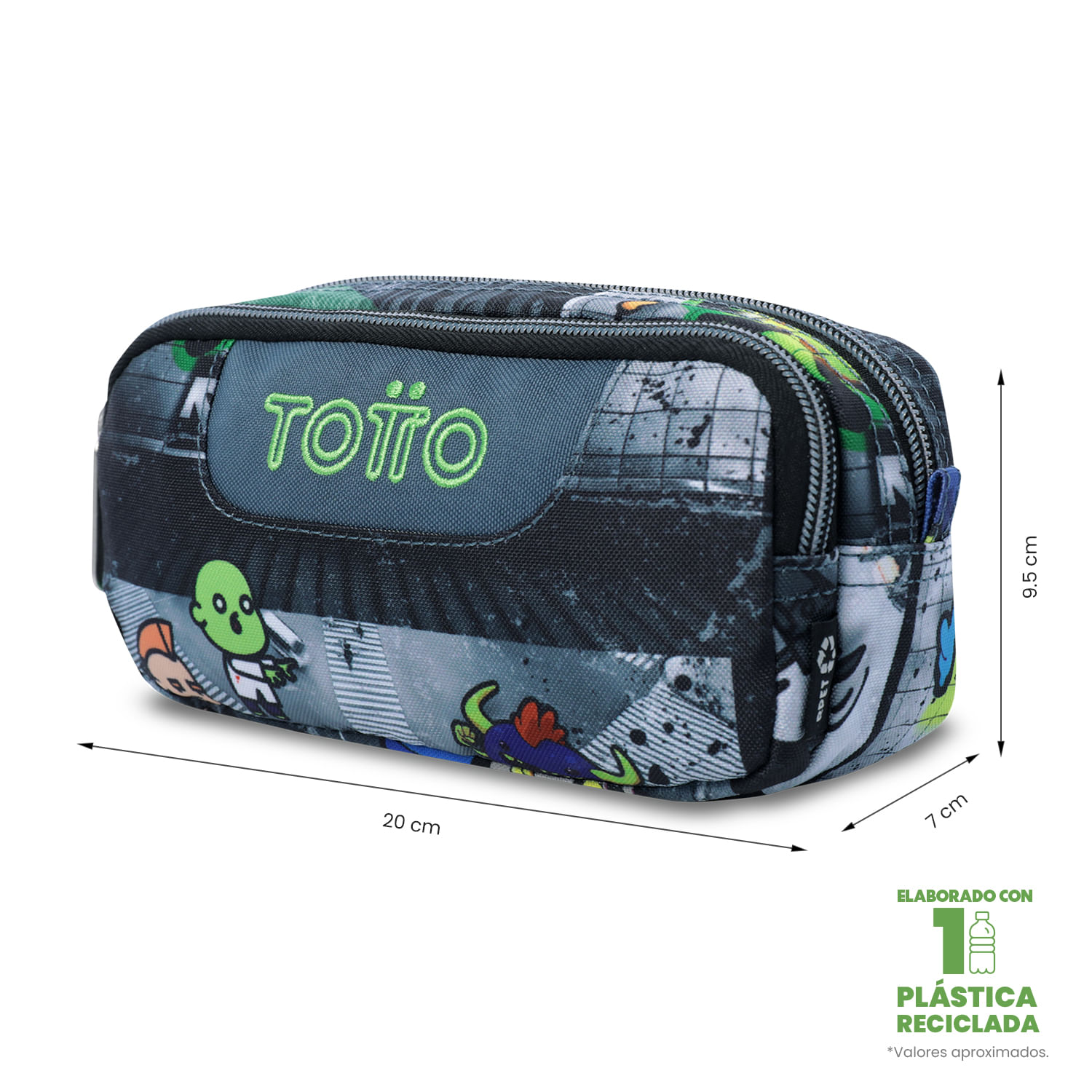 Cartuchera para Hombre Sobre Pequeña Negra | Totto