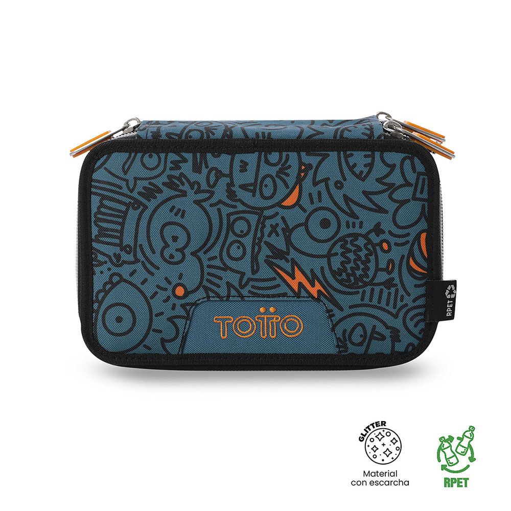Cartuchera para Hombre Pluma Pequeña Azul | Totto
