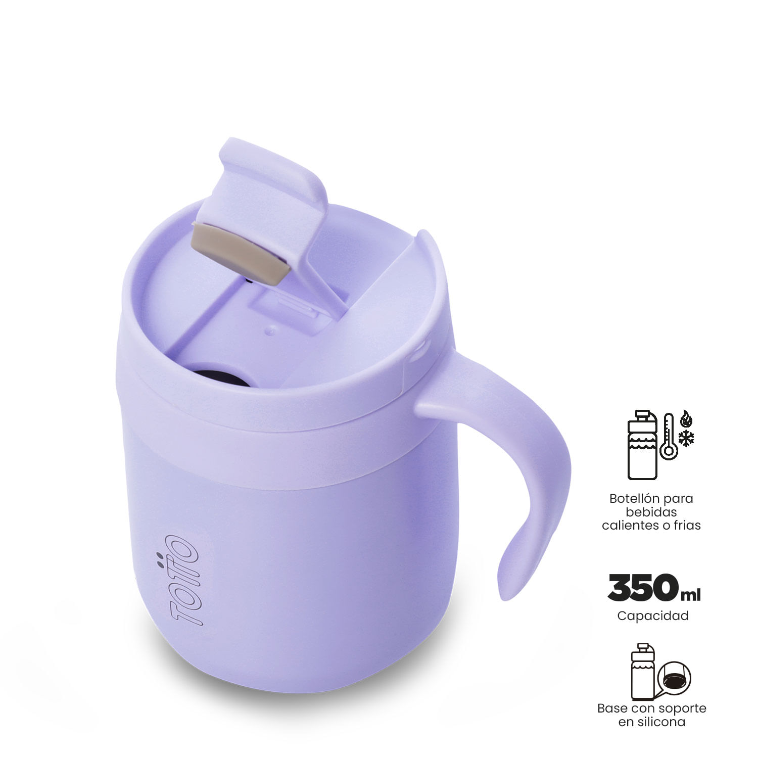 Vaso Térmico Cool 350 ml Color Morado | Totto