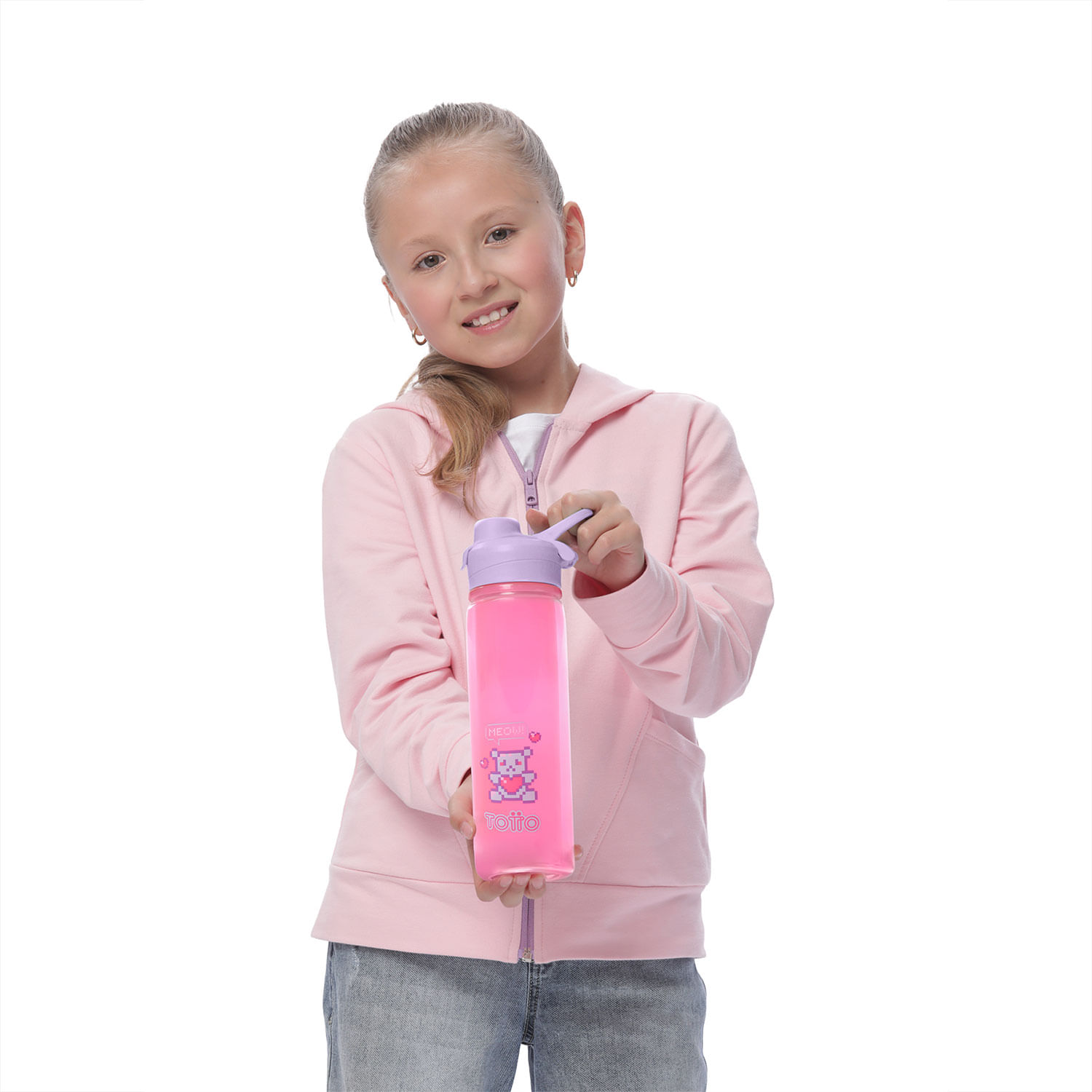 Botilito de agua para Niña Andy Cat 550 ML Morado | Totto