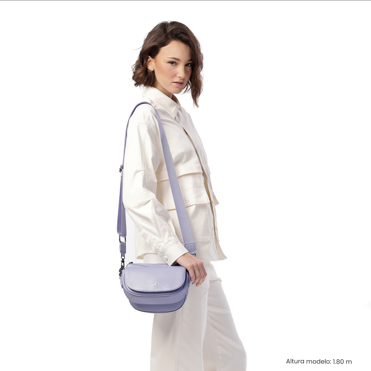 Set X 2 Bolsos para Mujer Style tipo Crossbody Pequeño Morada | Totto