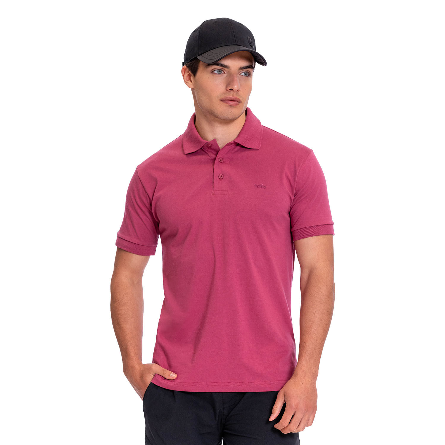 Camisa tipo Polo para Hombre Mormol Rosada | Totto