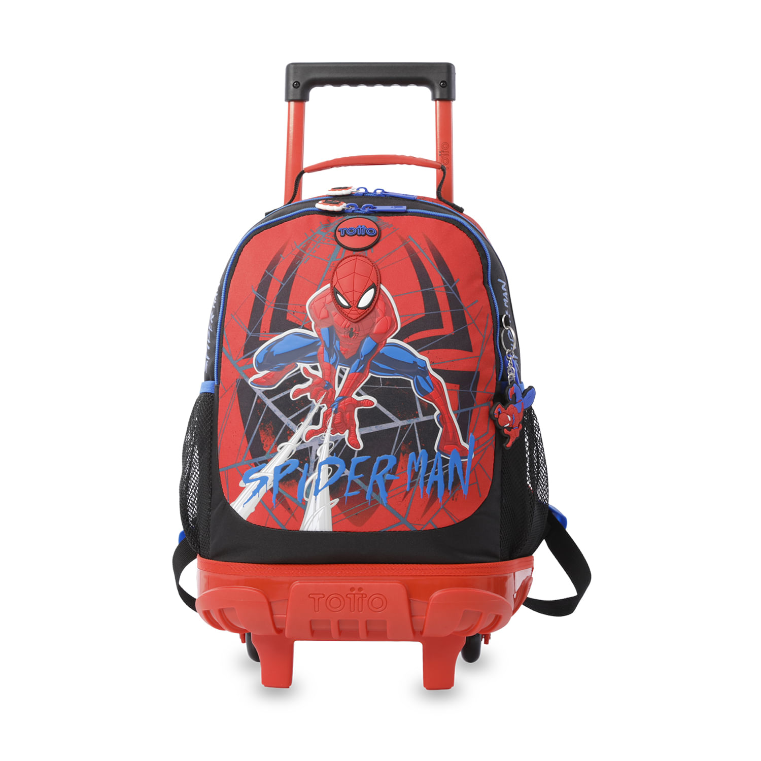 Morral con ruedas para Niño Spiderman Urban Mediano Rojo | Totto